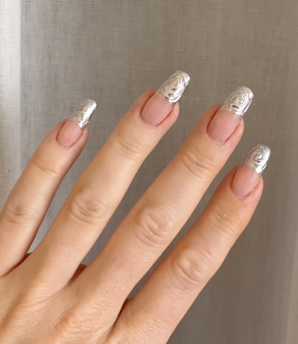 CHROME FRENCH TIPS