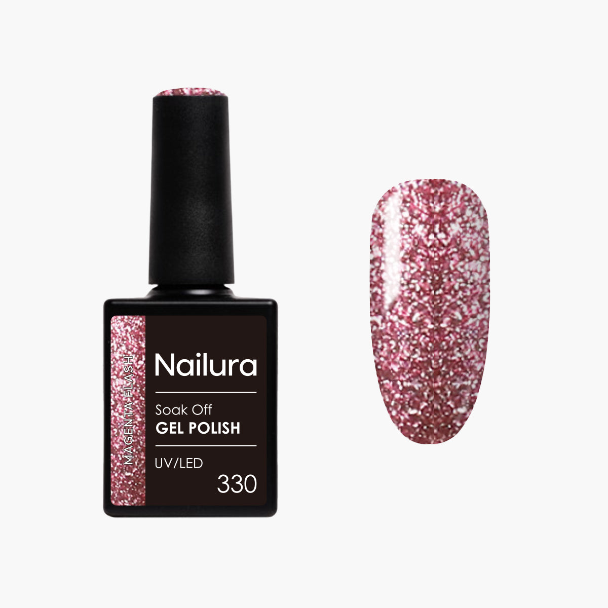 Gel Polish 330 - Magenta Flash fra Nailura